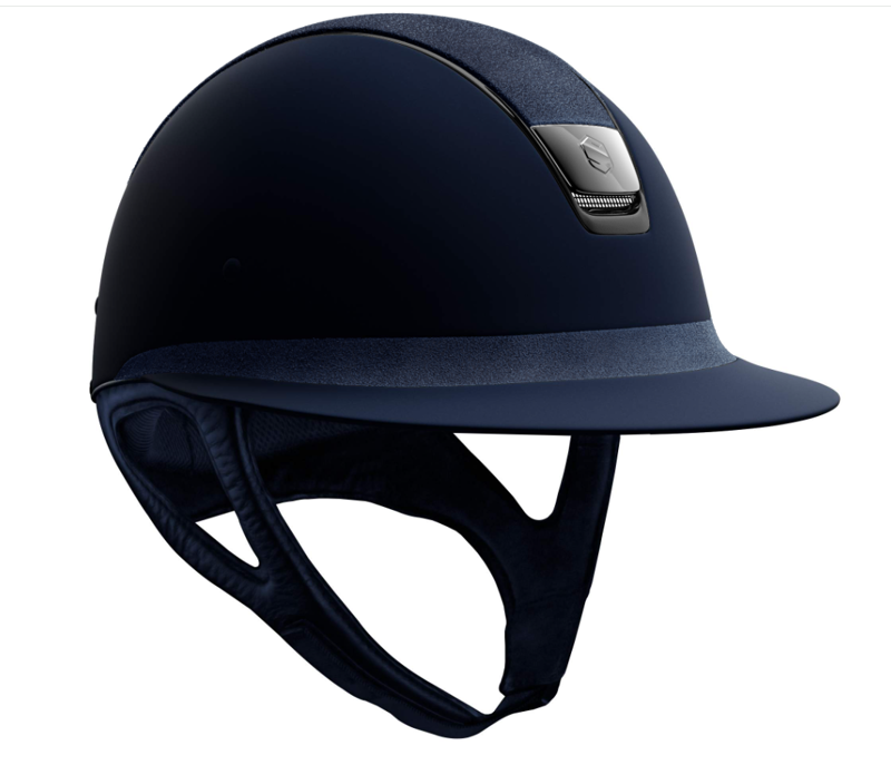 Miss Shield Shadowmatt Blue Alcantara Top and Frontal Band Black Chrome ...