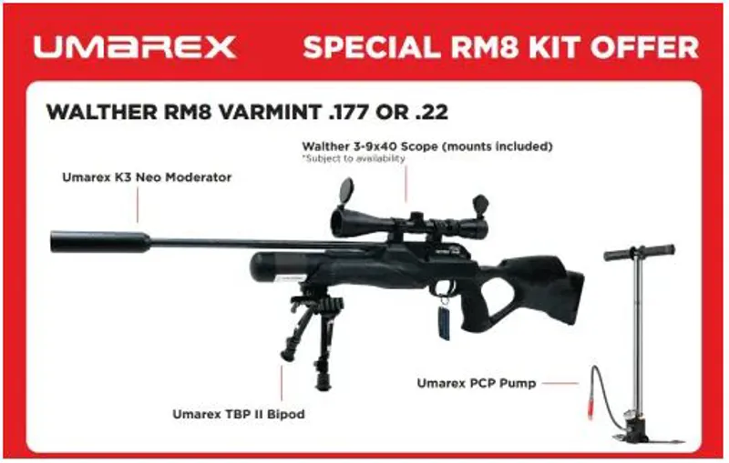 Walther Rotex RM8 .22 Varmint Ultra Compact Pack