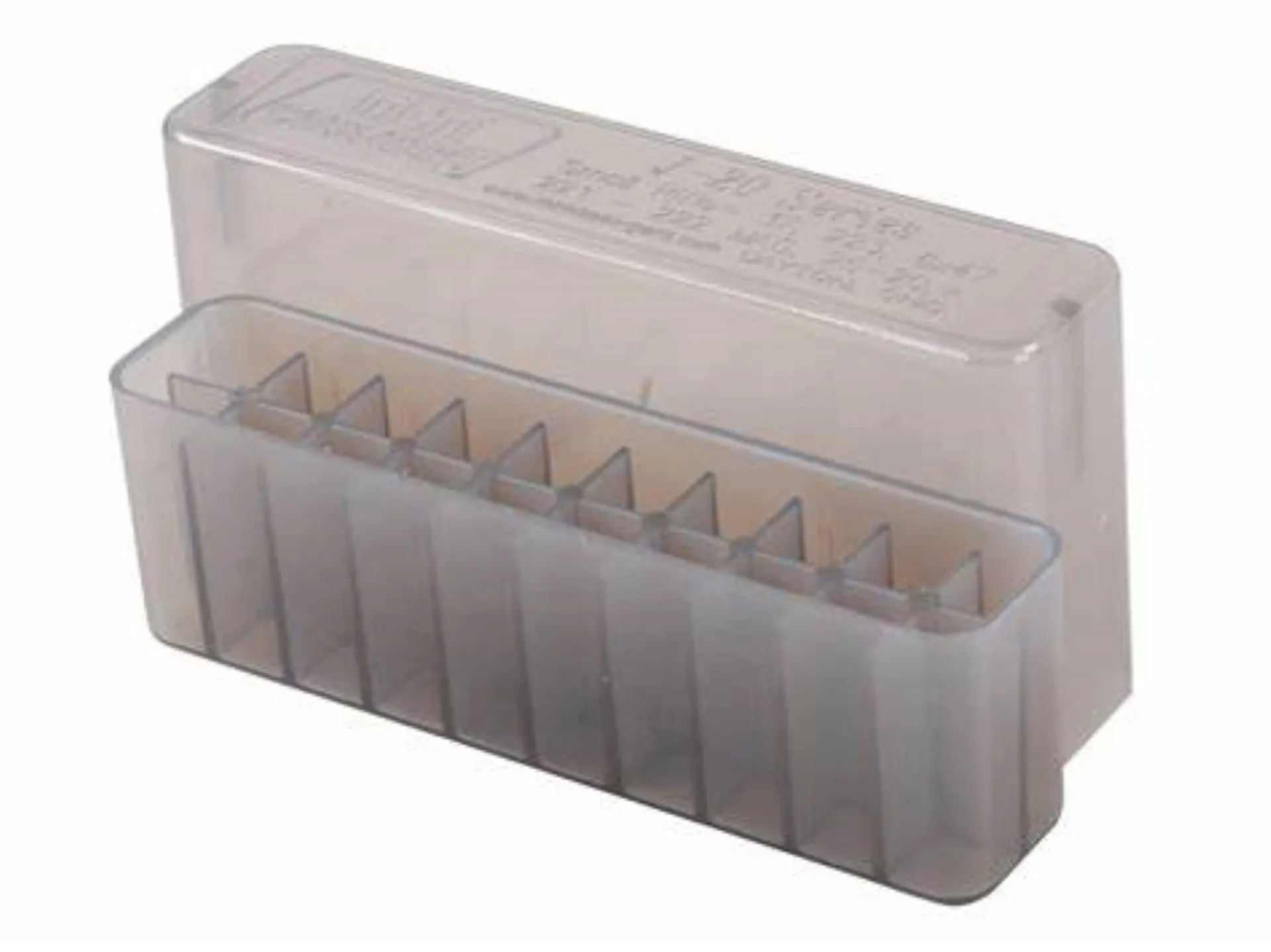 MTM Case Guard Slip Top Rifle Ammunition Box Smoke - 20 Rounds