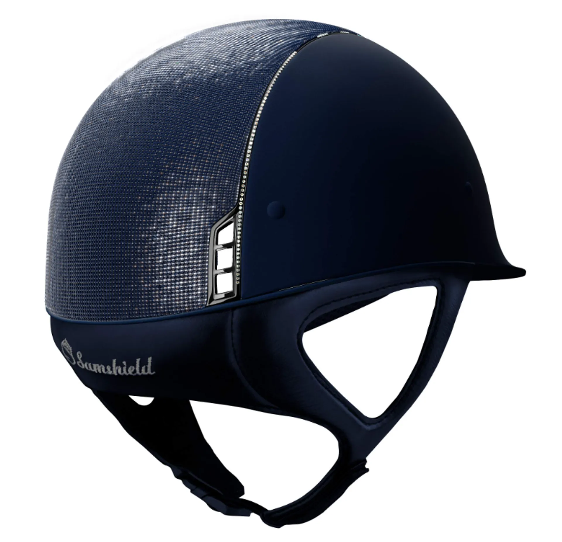 Samshield Shadowmatt Blue Shimmer Leather Top Full Holographic Trim ...