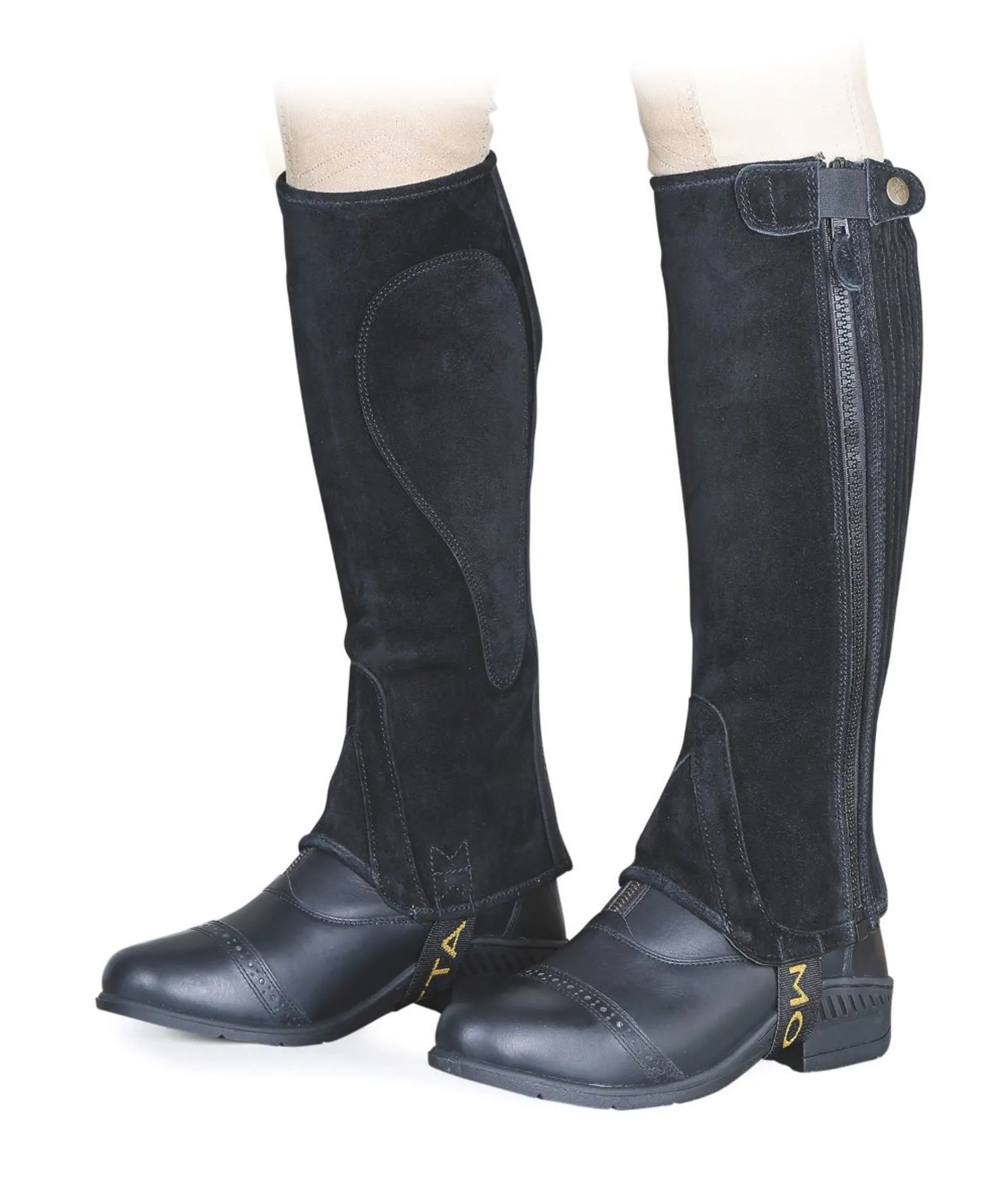 Moretta Suede Half Chaps Childrens Black