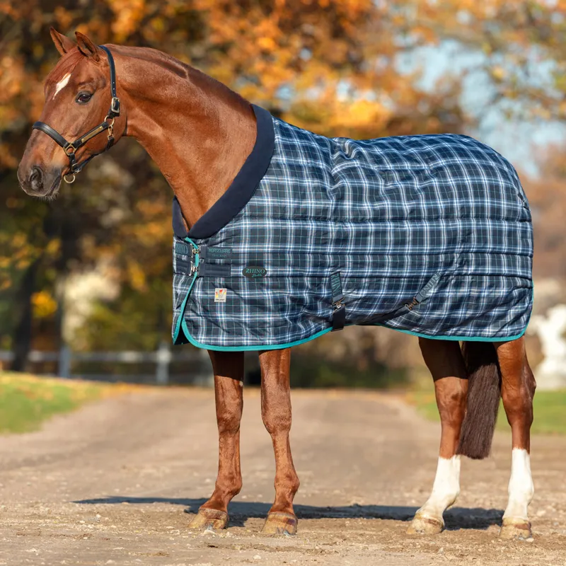 Rhino Original Stable Rug 450g Vari-Layer Navy Check