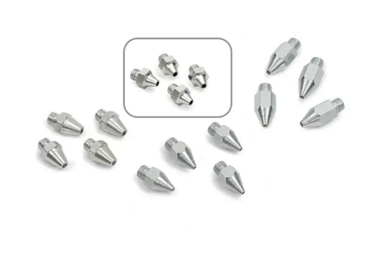 Carbon Steel Studs with Tungsten Tip Small Pointed x4